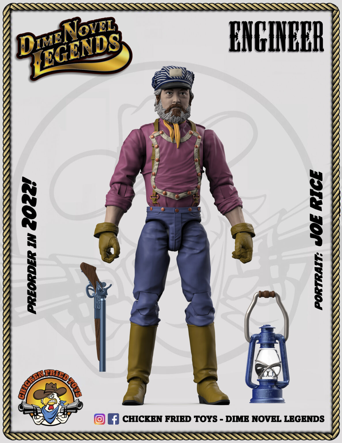 The Engineer | Chicken Fried Toys | Dime Novel Legends