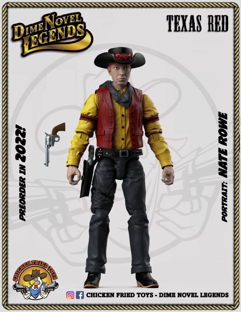 The Outlaw Texas Red | Chicken Fried Toys | Dime Novel Legends