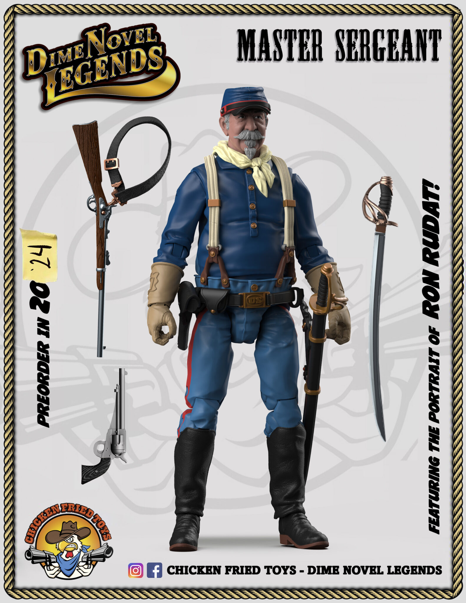 Figure – Cavalry Master Sgt (Ron Rudat) | Chicken Fried Toys | Dime ...
