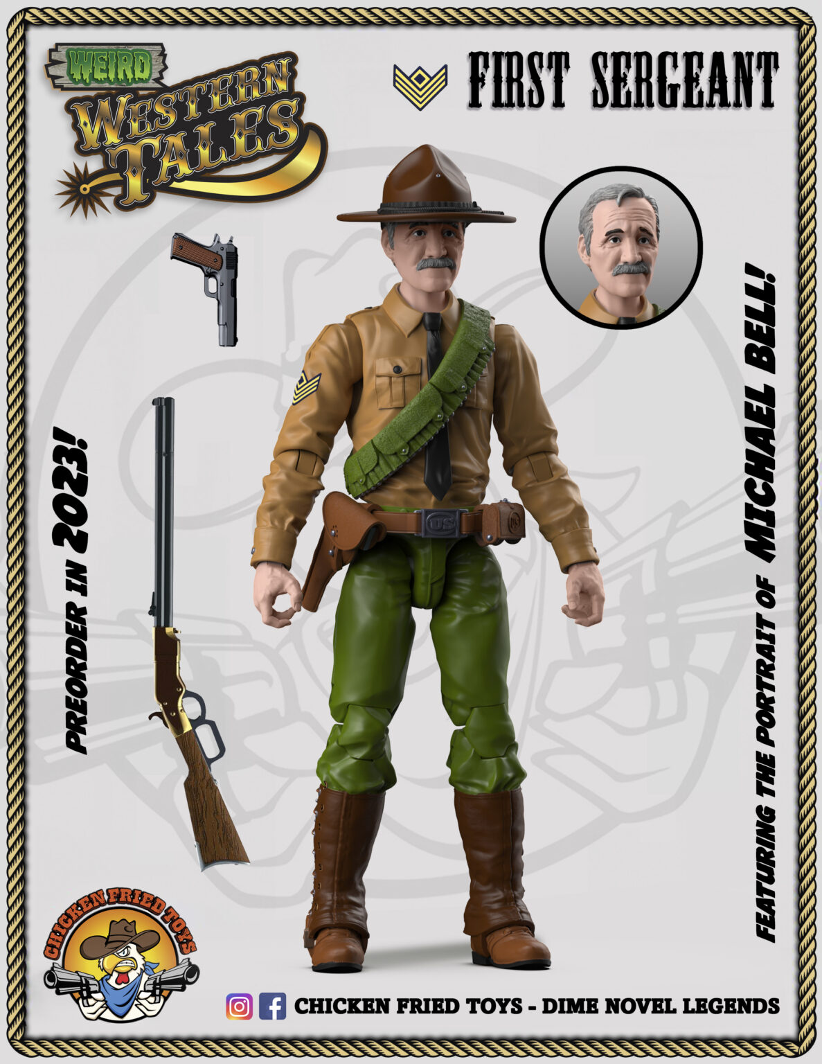 First Sgt – Michael Bell | Chicken Fried Toys | Dime Novel Legends